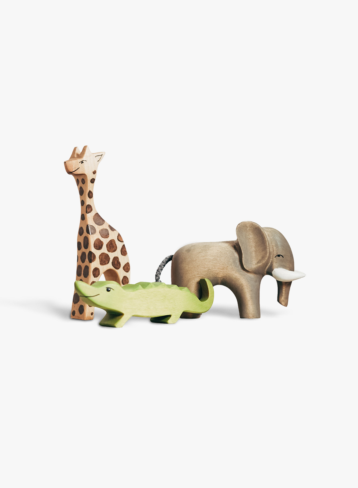 Wooden Safari Animals Set - Faithfully Beautiful